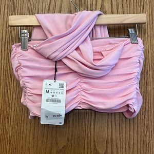 Zara | Tops | Zara Multipositional Draped Knit Top | Poshmark